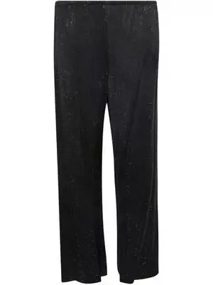 Alexander Wang Sparkle-detail Wide-leg Trousers - Black