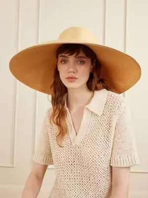 GIGI BURRIS MILLINERY Jeanette Wide-brim Hat