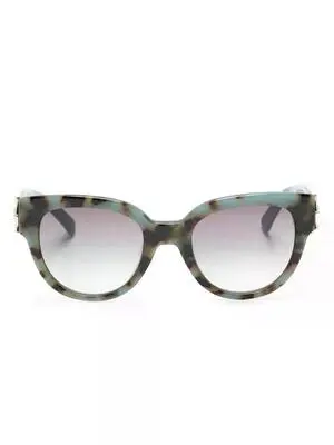 Longchamp Tortoiseshell Cat-eye Sunglasses - Blue