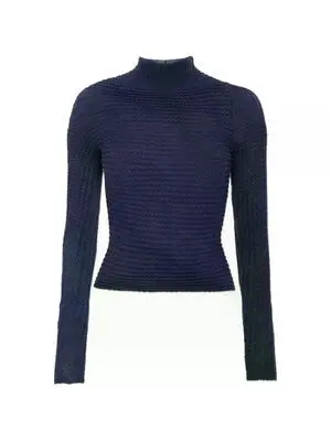 Victoria Beckham Long Sleeve Chevron Top