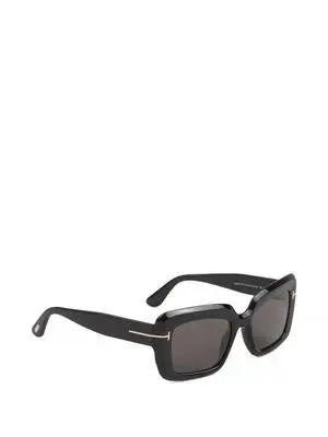 TOM FORD Rectangle Frame Sunglasses - Black