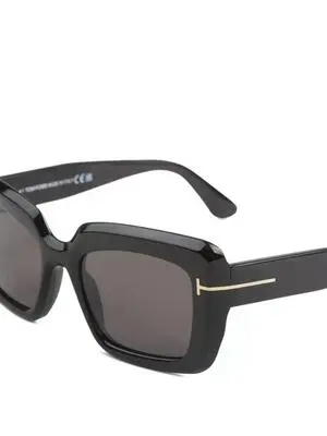 TOM FORD Rectangle Frame Sunglasses - Black