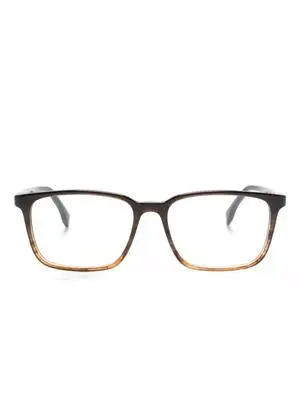 BOSS Logo-print Square-frame Glasses