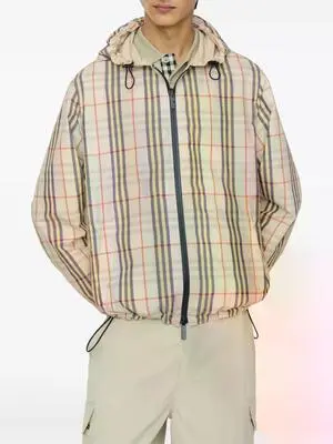 Burberry Reversible Check Hooded Jacket