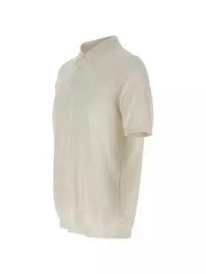 KANGRA Ribbed Polo Shirt - Neutrals