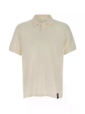 DEKKER Ribbed Trim V-neck Polo Shirt