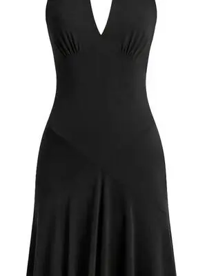 Michael Kors Halter Neck Midi Dress - Black
