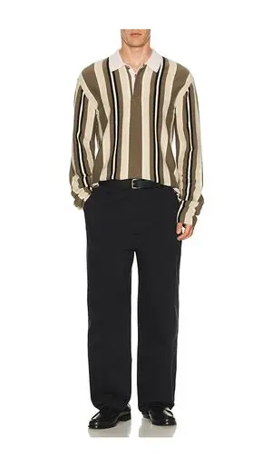 Guest In Residence Striped Rugby In Grey - Cypress Combo