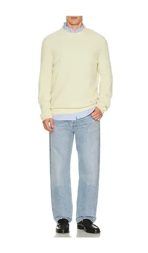 Guest In Residence Cashmere Rib Allday Crew Sweater - Mist