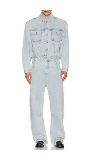 ENTIRE STUDIOS Shrunken Denim Jacket - Old Blue