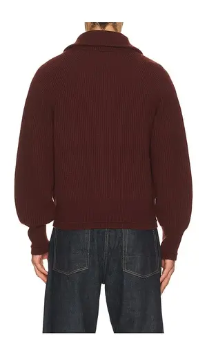 ENTIRE STUDIOS Blimp Quarter Zip Sweater - Bean