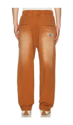BARRIERS WORLDWIDE X Jimi Hendrix Buster Sweatpants In Burnt