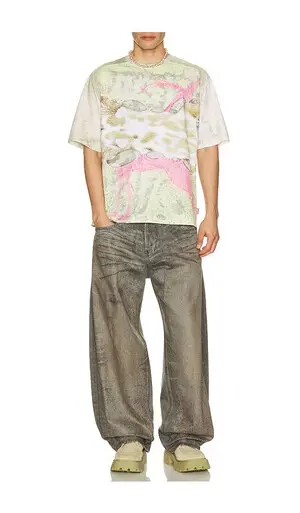 DIESEL® Clint Tee In Mint - Multi