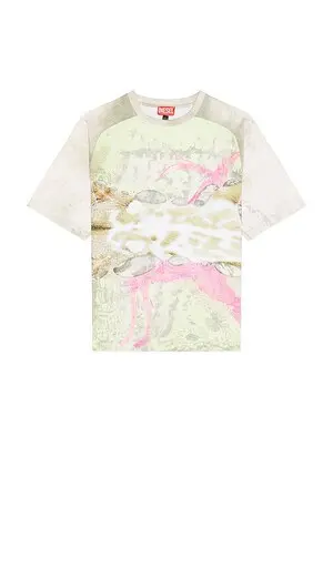DIESEL® Clint Tee In Mint - Multi
