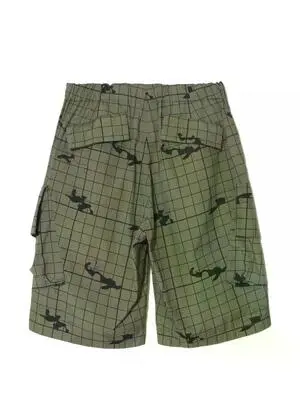 Undercover Camouflage Grid Shorts