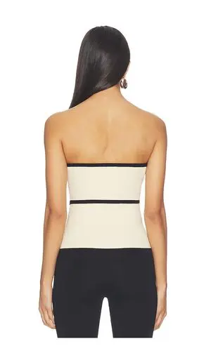 Heartloom Averil Strapless Knit Top With Bow Detail - Ivory