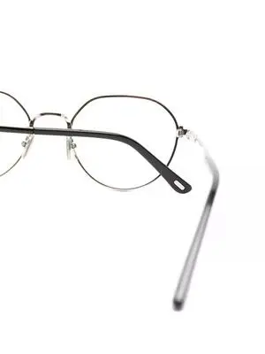 TOM FORD Metal Round Frame Eyeglasses - Silver