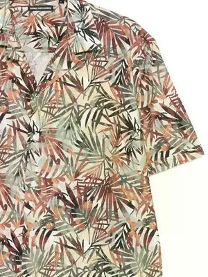 DANIELE ALESSANDRINI Leaf-print Shirt