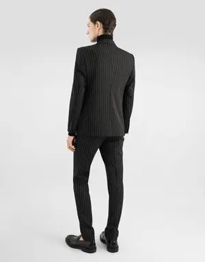Dolce & Gabbana Single-breasted Pinstripe Stretch Wool Sicily-fit Suit - Multicolor