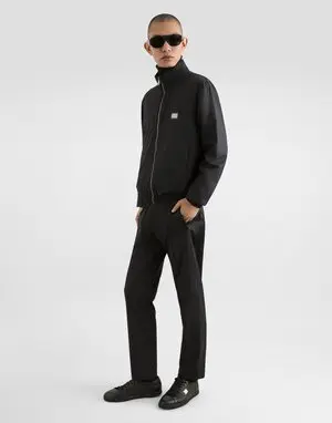 Dolce & Gabbana Light Nylon High-neck Jacket With Metal Tag