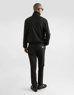 Dolce & Gabbana Light Nylon High-neck Jacket With Metal Tag