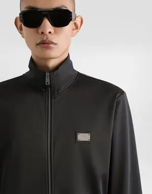 Dolce & Gabbana Light Nylon High-neck Jacket With Metal Tag