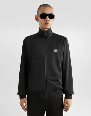 Dolce & Gabbana Light Nylon High-neck Jacket With Metal Tag