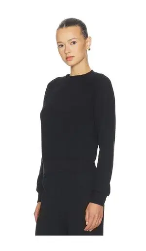 Eterne Shrunken Raglan Sweatshirt - Black