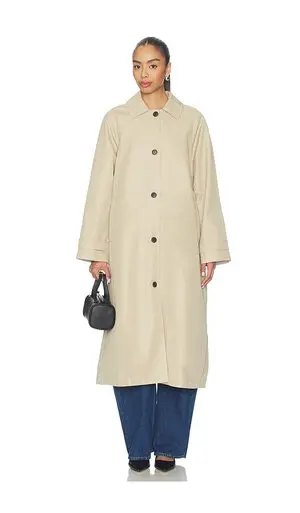 EAVES Lena Car Coat In Beige