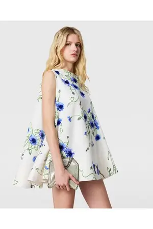Stella McCartney Cornflower Embroidered A-line Dress