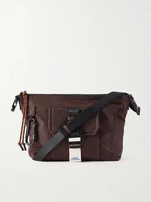 A.p.c. Besace Trek Ripstop Messenger Bag - Brown