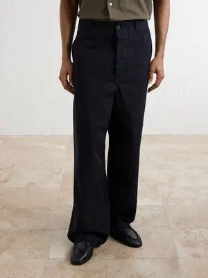KAPTAIN SUNSHINE Wide-leg Cotton-drill Trousers