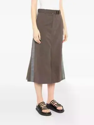 Sacai Panel Skirt With Belt