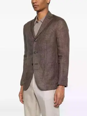 Boglioli Checked Single-breasted Jacket