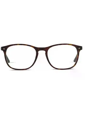Giorgio Armani Tortoiseshell-effect Eyeglasses - Brown