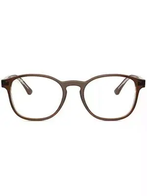 Ray-ban Round-frame Eyeglasses - Brown