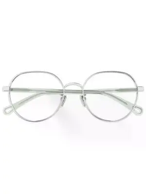 Chloé Round-frame Glasses - Silver