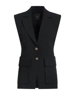 Pinko Single-breasted Crepe Blazer - Black