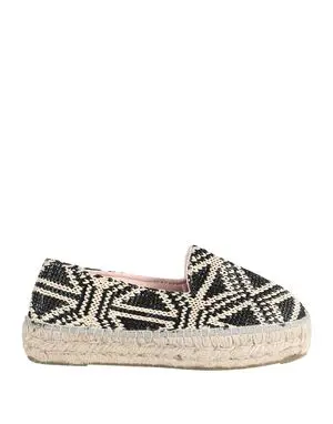 Manebí Espadrille Flatforms - Black