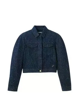 Jacquemus The Ovalo De-nîmes Denim Jacket - Blue