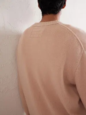 FRAME Cashmere Crew-neck Sweater - Orange