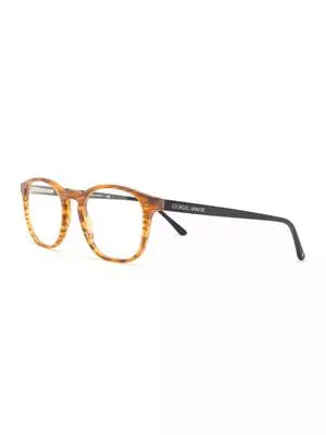 Giorgio Armani Square Eyeglasses - Brown