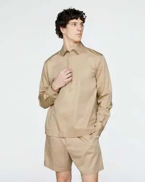 ATM Anthony Thomas Melillo Cotton Poplin Popover Shirt