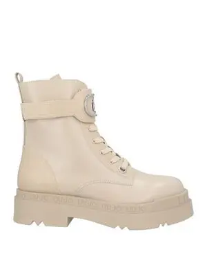 Liu Jo Leather Combat Boots - Beige