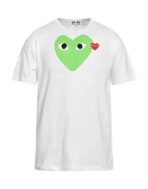 Play Comme Des Garcon T-shirt Size Cotton - White