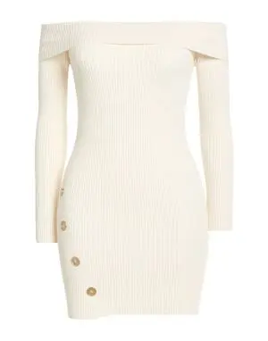 HAVEONE Ribbed-knit Mini Dress - White