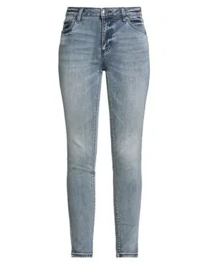 Armani Exchange Cotton Blend Skinny Jeans - Blue