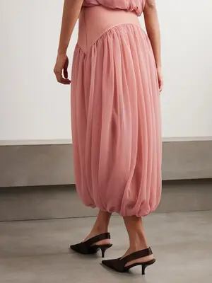 ABADIA Paneled Maxi Skirt