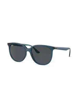 Ray-ban Logo-plaque Square Frame Sunglasses