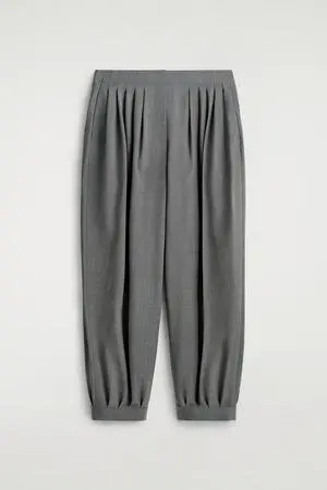 Cos Pleated Wool-blend Balloon-leg Pants